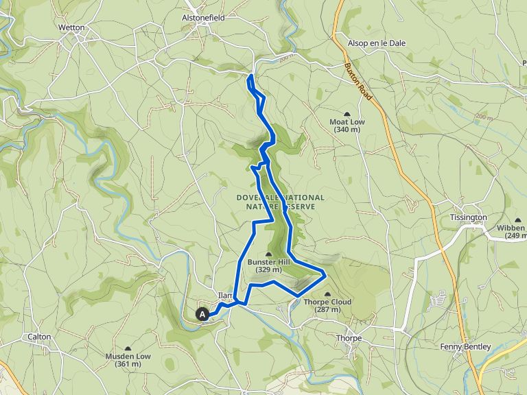 Dovedale loop to Milldale from Ilam — Peak District National Park ...